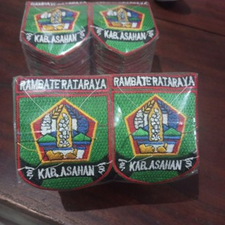 Jual 100 biji logo KAB. ASAHAN FULL bordir RAMBATE RATARAYA | Shopee ...