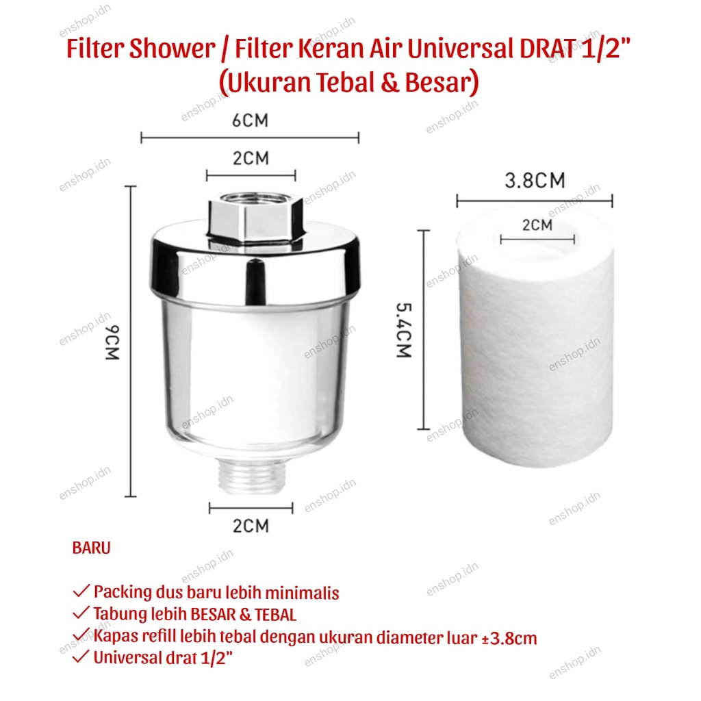 Jual Filter Air Shower / Filter Air Keran Universal / PP Filter ...