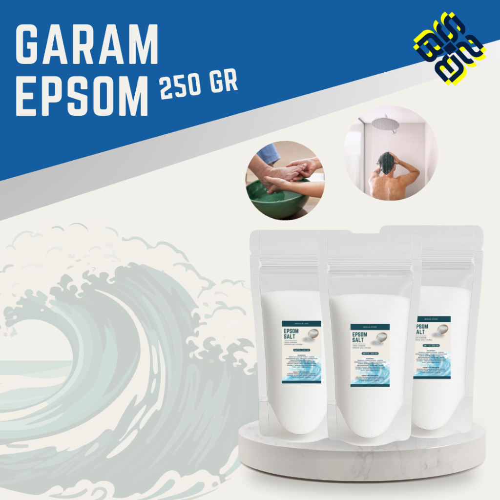 Jual Garam Epsom 250 gr / Epsom Salt Magnesium Sulfat / Bath Salt Garam ...