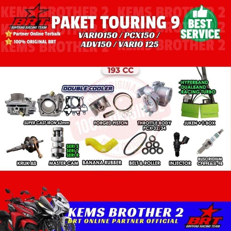 Jual PAKET BORE UP VARIO 150 VARIO 125 PCX 150 ADV 150 BRT 193CC BLOK ...