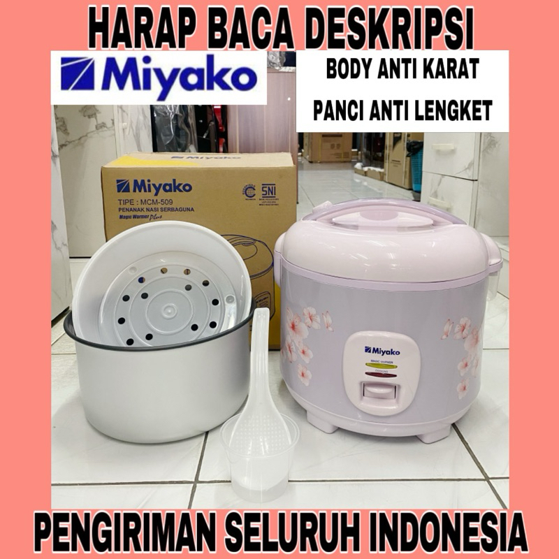 Jual Magic Com Miyako 1,8 L / Rice Cooker Miyako MCM-509 | Shopee Indonesia