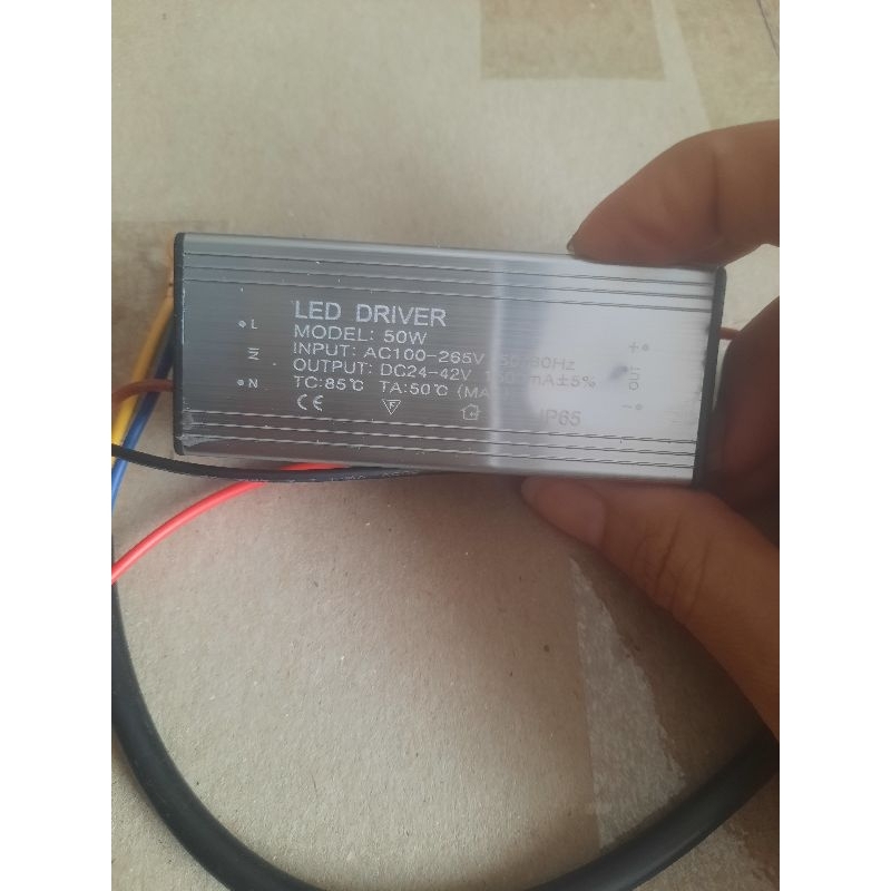Jual Led driver 50 watt 50W AC 1500mA | Shopee Indonesia