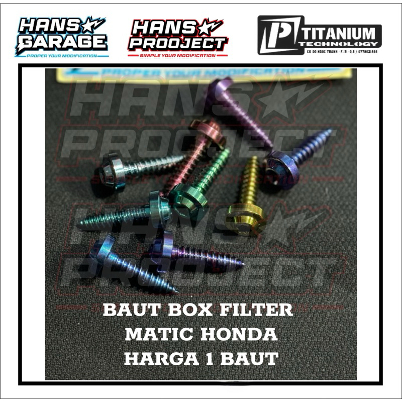 Jual BAUT TITANIUM BOX FILTER MATIC HONDA (1 Baut) | Shopee Indonesia