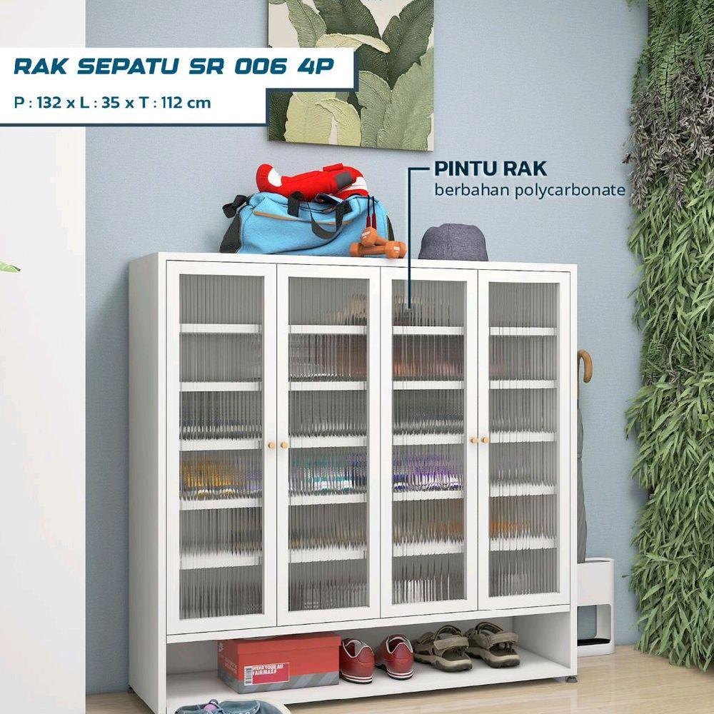 Jual RAK / LEMARI SEPATU SANDAL BESI UK BESAR 7 SUSUN DGN 4 PINTU ...