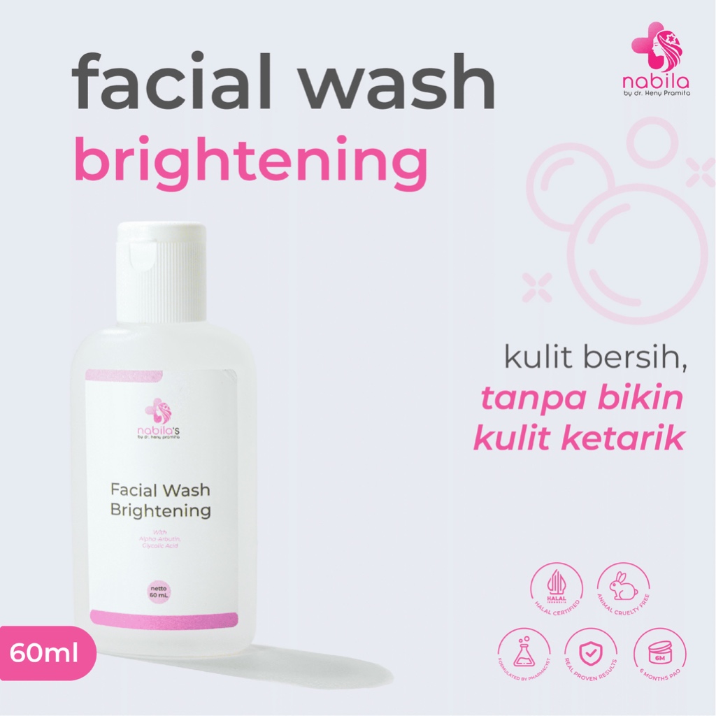Jual FACIAL WASH BRIGHTENING 60 ML | NABILA | NABILA SKINCARE ...