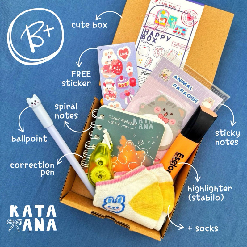 Jual 7 in 1 Stationery Gift Box Paket Alat Tulis Hadiah Perpisahan ...