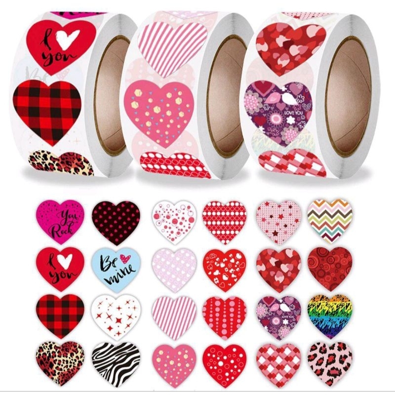 Jual 50 Pcs / 500 Pcs - Stiker Deco Sticker Heart Love | Shopee Indonesia