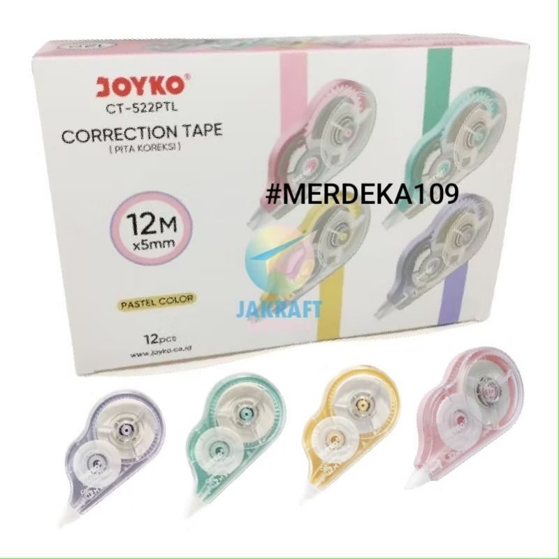 Jual CORRECTION TAPE TIPX pita koreksi JOYKO CT-522PLT | Shopee Indonesia