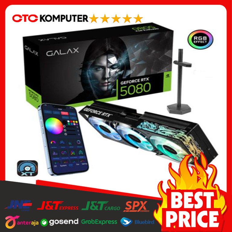 Jual GALAX GEFORCE RTX 5080 1 CLICK OC 16GB GDDR7 | Shopee Indonesia