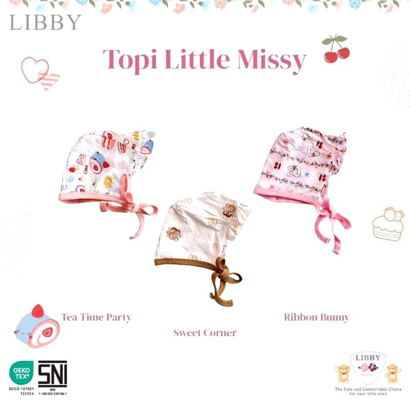 Jual (READY MOTIF BARU) LIBBY BABY Bedong Rocco Girl & Boy / Topi Lil Missy (1 pcs) | Shopee ...