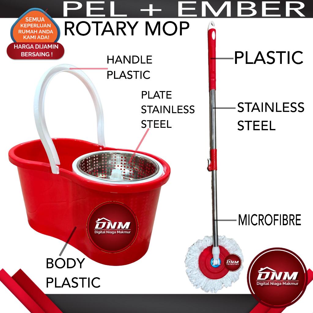 Jual Rotary Mop Alat Pel Praktis Minimalis Spin Mop Pel 360 Derajat ...