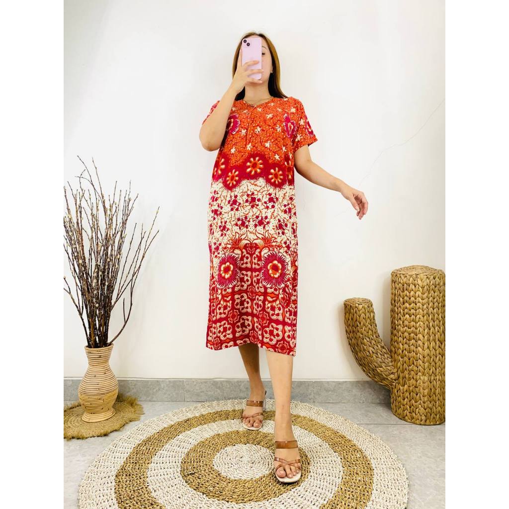 Jual Batik Benang Raja Daster Kancing Jumbo | Shopee Indonesia