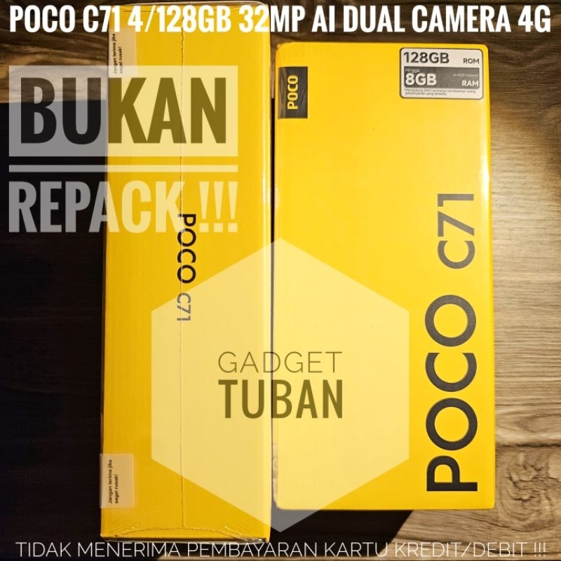 Jual Poco C71 4/128 GB 32MP Ai Dual Camera 4G | Shopee Indonesia
