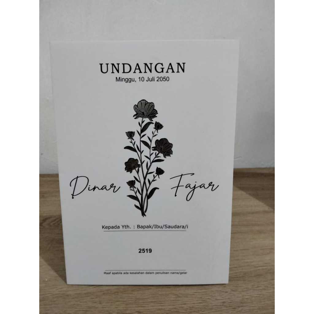 Jual 2519 ERBA BLANGKO UNDANGAN KOSONGAN, UNDANGAN PERNIKAHAN MURAH ...