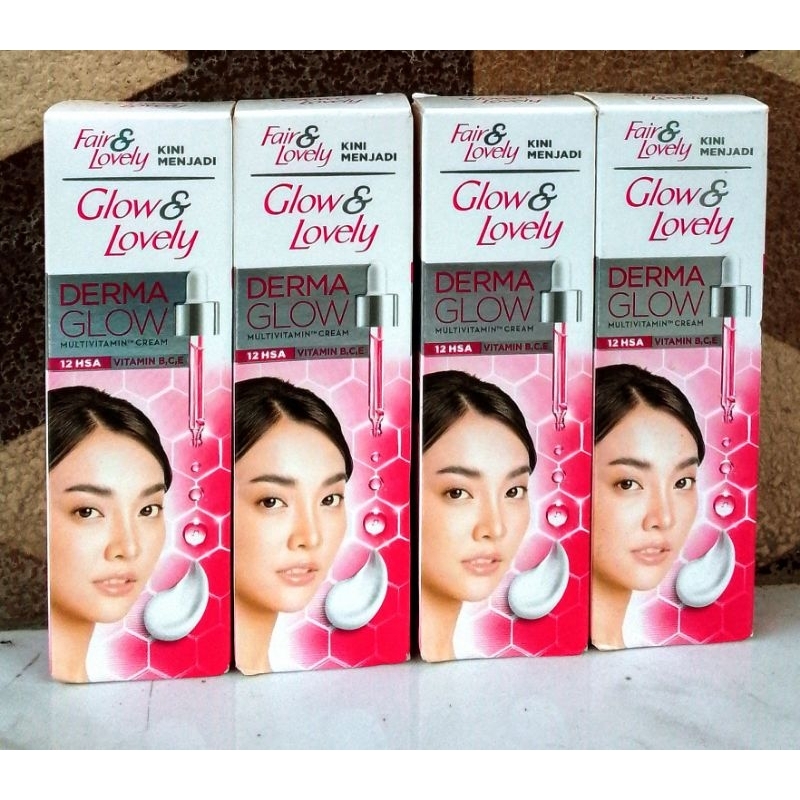 Jual Glow lovely dermaglow cream 23gr/fair lovely cream 23gr | Shopee ...