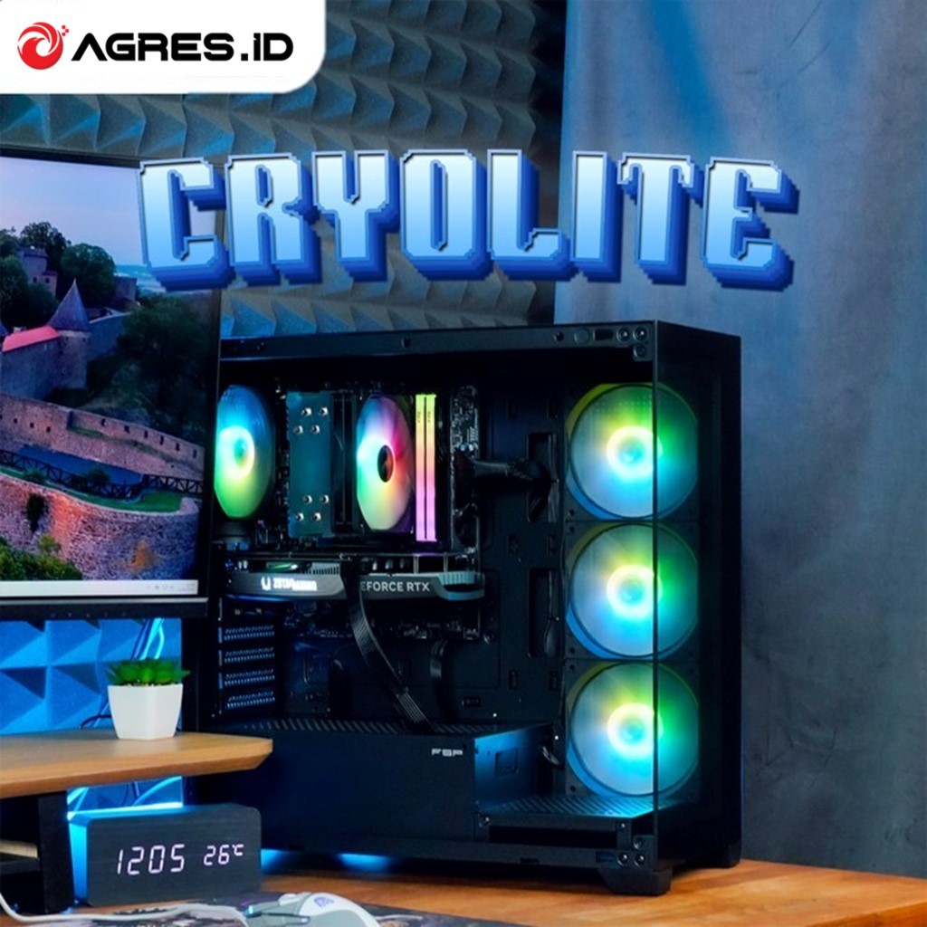 Jual AGRES CRYOLITE PC I5 12400F RTX 4060 8G/ RAM 16GB SSD 1TBB WIFI ...