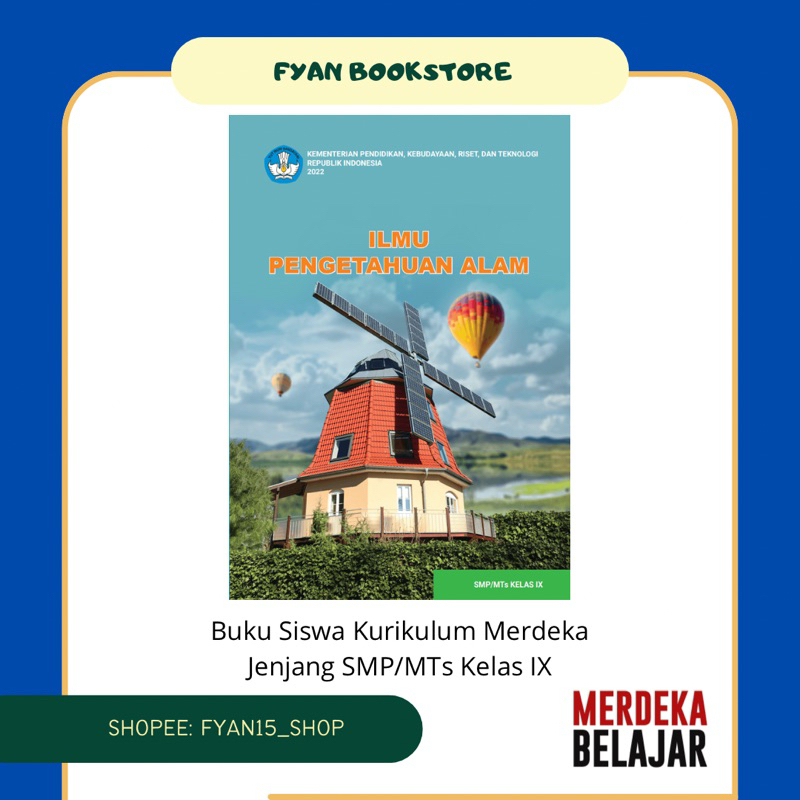 Jual Fyan Book Store: Buku Siswa Ilmu Pengetahuan Alam Kelas IX SMP/MTs, Buku Paket Siswa IPA ...