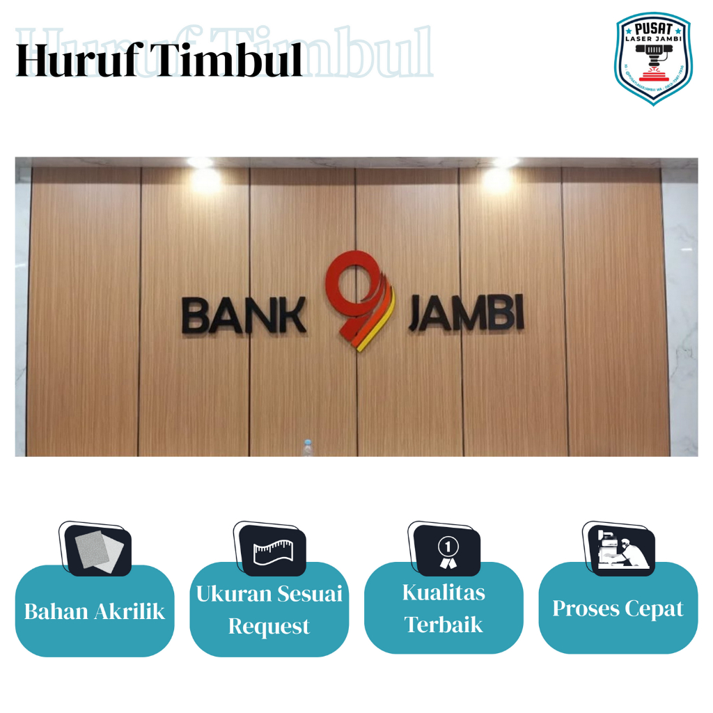 Jual Huruf Timbul Custom Akrilik Spon / Huruf Abjad Tempel Diding ...
