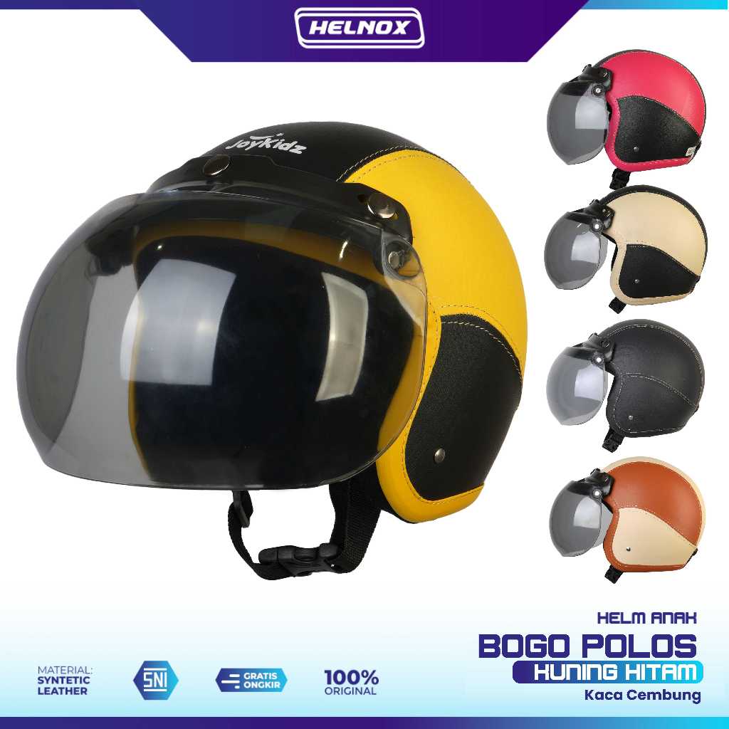 Jual Helm Anak Bogo Laki-Laki Perempuan Polos 2 3 4 5 6 Tahun Motor ...