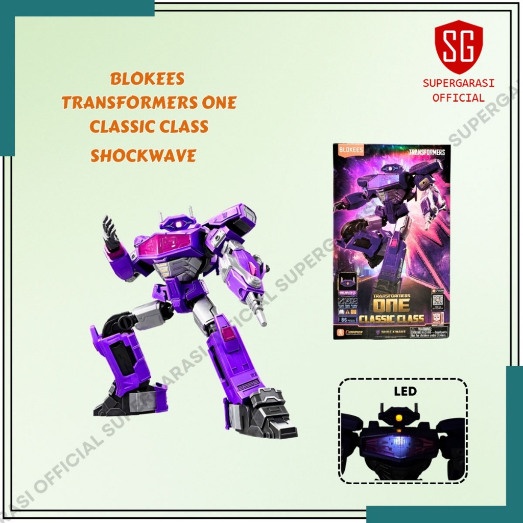 Jual Blokees Shockwave transformers action figure classic class 71184 ...