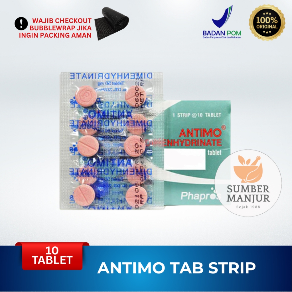 Jual ANTIMO STRIP / OBAT ANTI MABOK EXP2027 | Shopee Indonesia