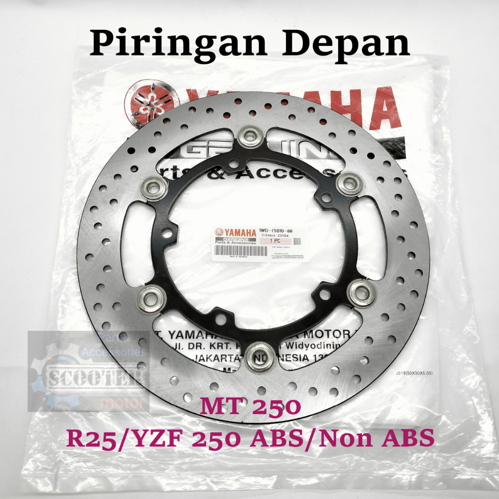 Jual Piringan Cakram Depan 1WD 100% ORI YAMAHA MT-250 R25 / YZF 250 ABS ...