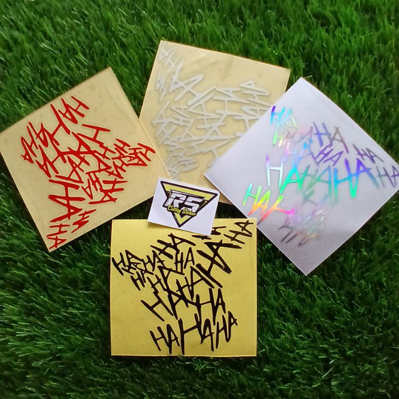 Jual sticker cutting joker ha ha ha ha sticker viral | Shopee Indonesia