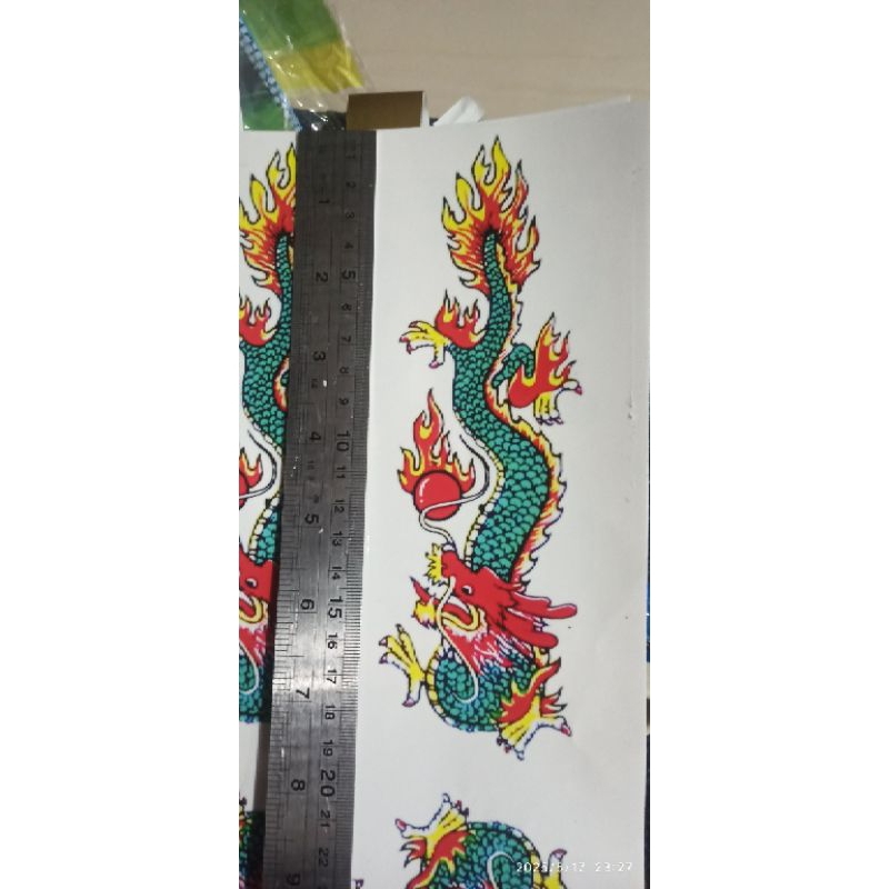 Jual Stiker Naga Jadul (Hadap Kiri) Panjang 20 cm | Shopee Indonesia