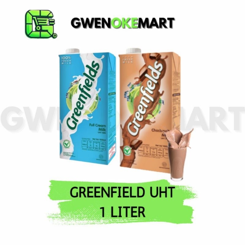 Jual GREENFIELD Susu UHT FULL CREAM 950ml UHT rasa Coklat 1liter ...