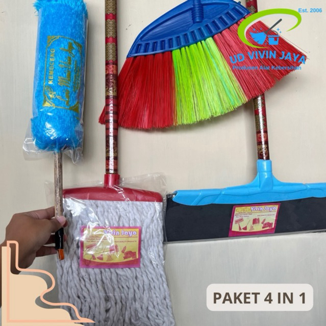 Jual alat kebersihan paket kebersihan paket bundling kemoceng pel sapu ...