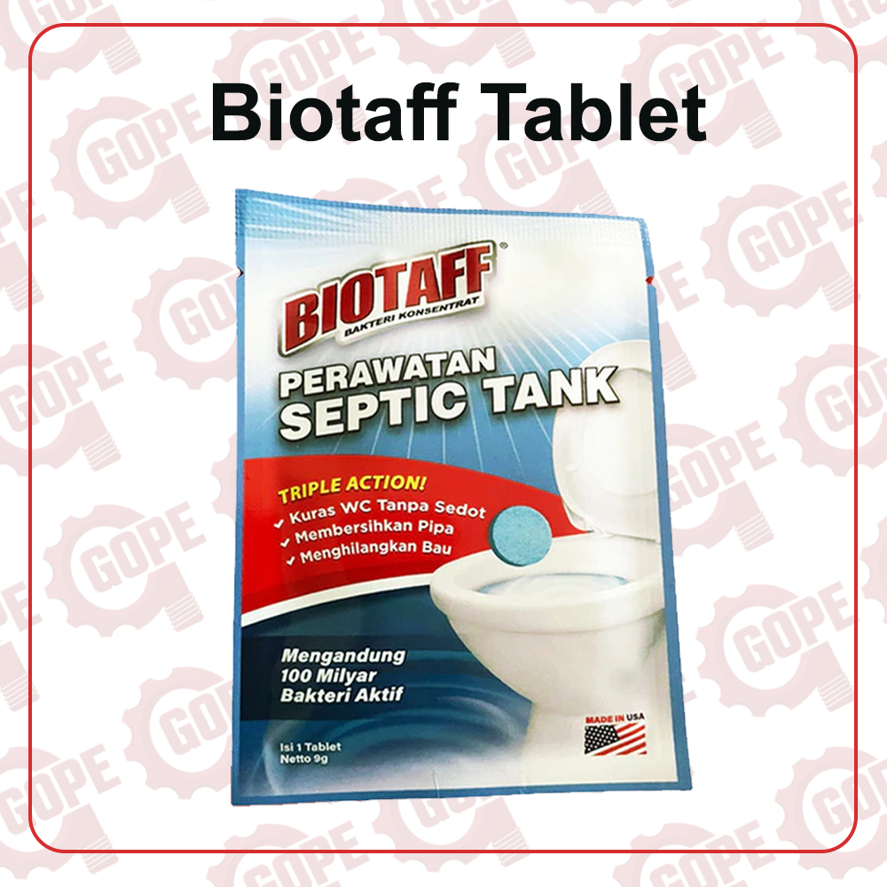 Jual Biotaff Tablet Perawatan Septic Tank Kuras Bakteri Konsentrat ...