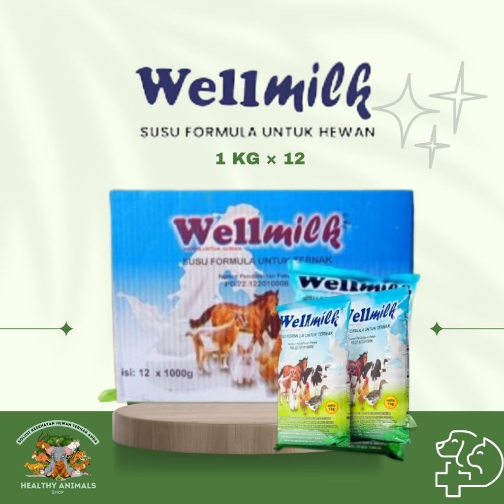 Jual WELLMILK SUSU FORMULA 1 DUS - Susu Premium Untuk Ternak 1 Dus 12 ...