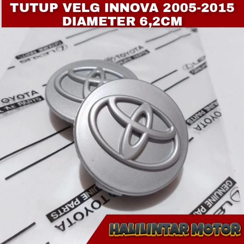 Jual Dop Roda tutup velg Toyota Innova 2005-2015 timbul diameter 6,2cm ...