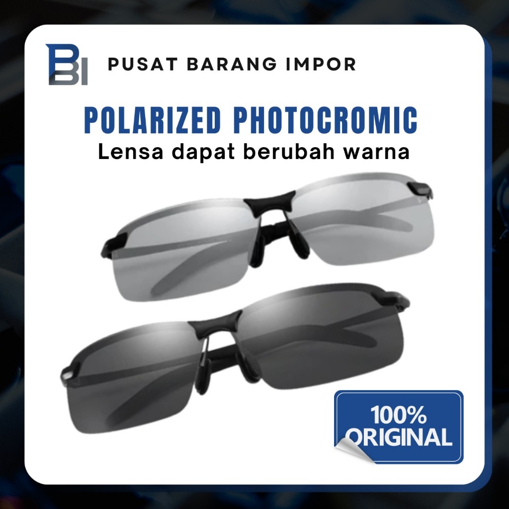 Jual Kacamata polarized anti UV400 panser ikan pria wanita photocromic siang malam impor dijamin ...