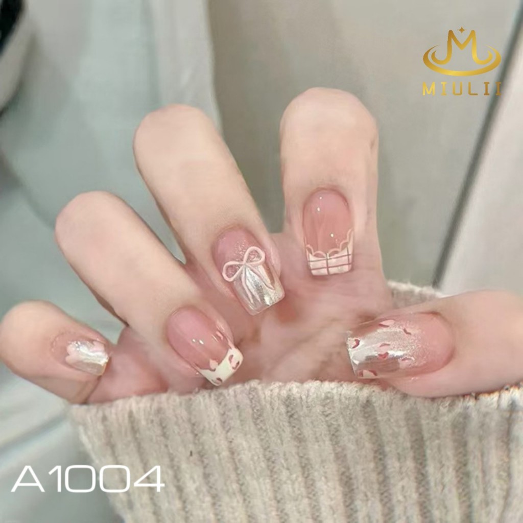 Jual MIULII / KUKU PALSU A1004 / 24PCS / 3D / NAIL ART / PREMIUM / CUTE / FREE LEM JELLY / KUTEK ...