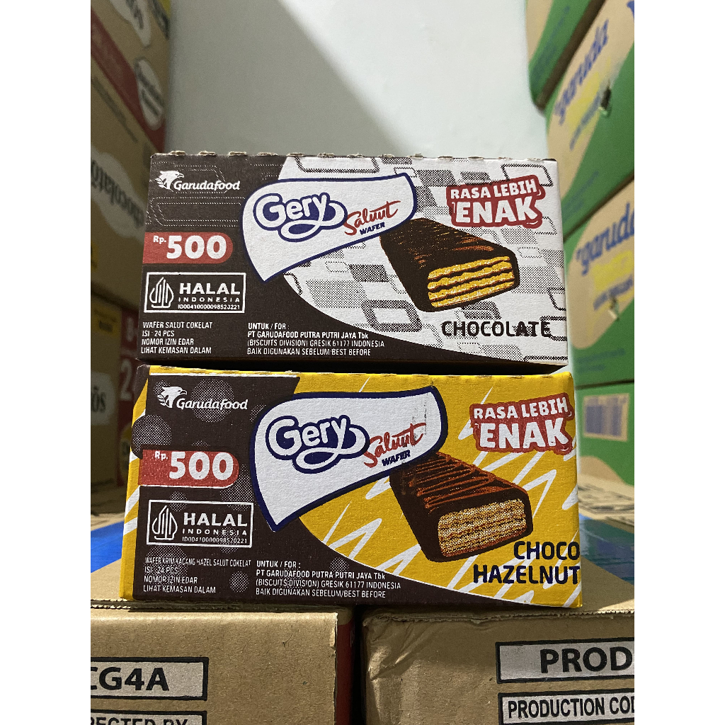Jual Gery Salut Choco Hazelnut Wafer Snack (24 Pieces) | Shopee Indonesia