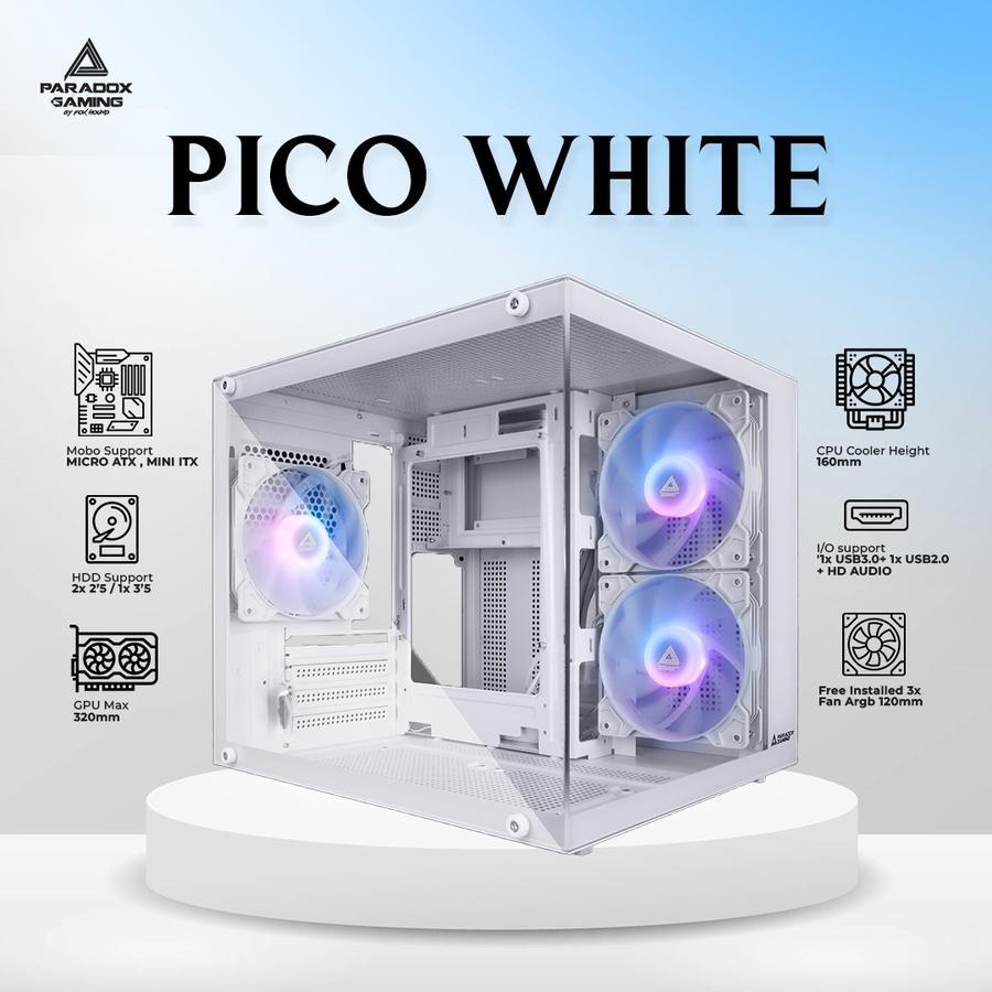 Jual Casing Paradox Gaming PICO Include 3 Fan ARGB | Shopee Indonesia