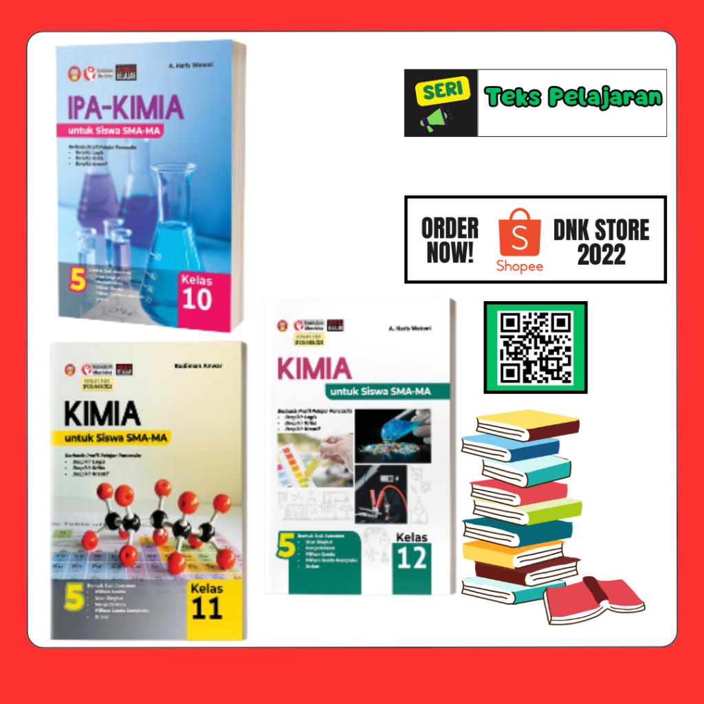 Jual Buku Kimia untuk SMA/MA Kelas 10, 11, dan 12 Paket Kurikulum Merdeka CP 032 Yrama Widya ...