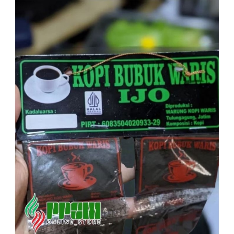 Jual kopi bubuk waris kopi ijo rentengan 20 pcs asli tulungagung ...