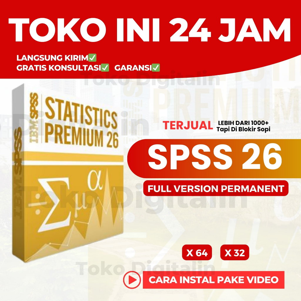 Jual SPSS Statistik 26 Fullversion GARANSI for Windows | Shopee Indonesia