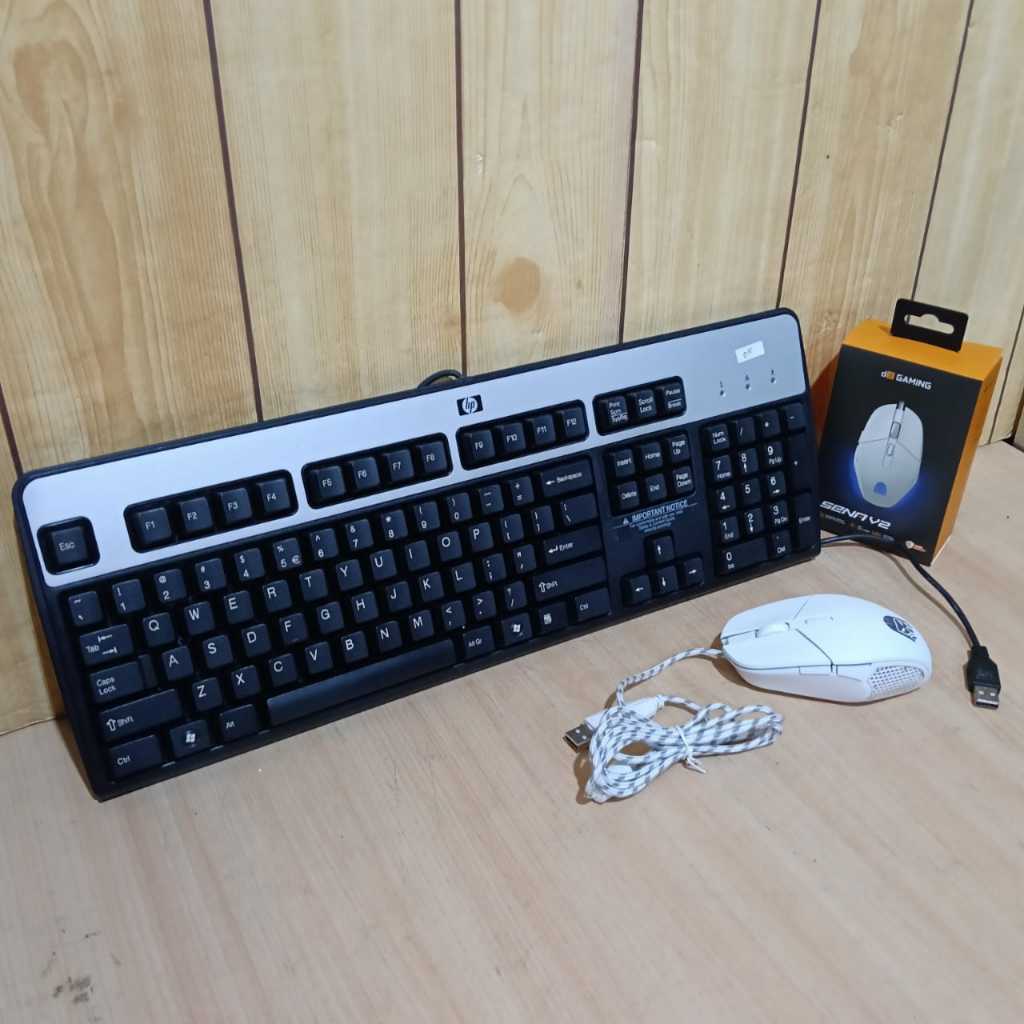 Jual Paket Keyboard Second Zyrex/ HP / Logitech K120 / Mouse Usb merk ...