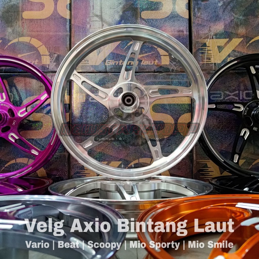 Jual Velg Velek Pelek Racing Axio Bintang Laut 160 185 ring 14 Vario ...
