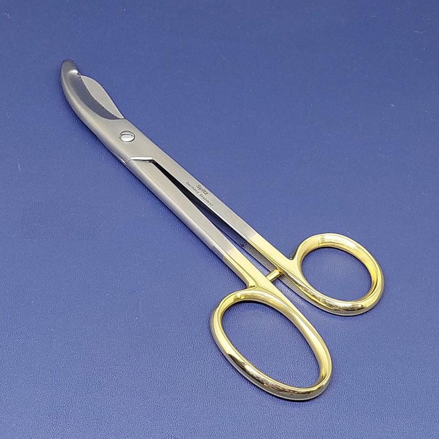 Jual Alat medis Alkes Bruns Plaster Scissor 24 cm With Gold Plated ...