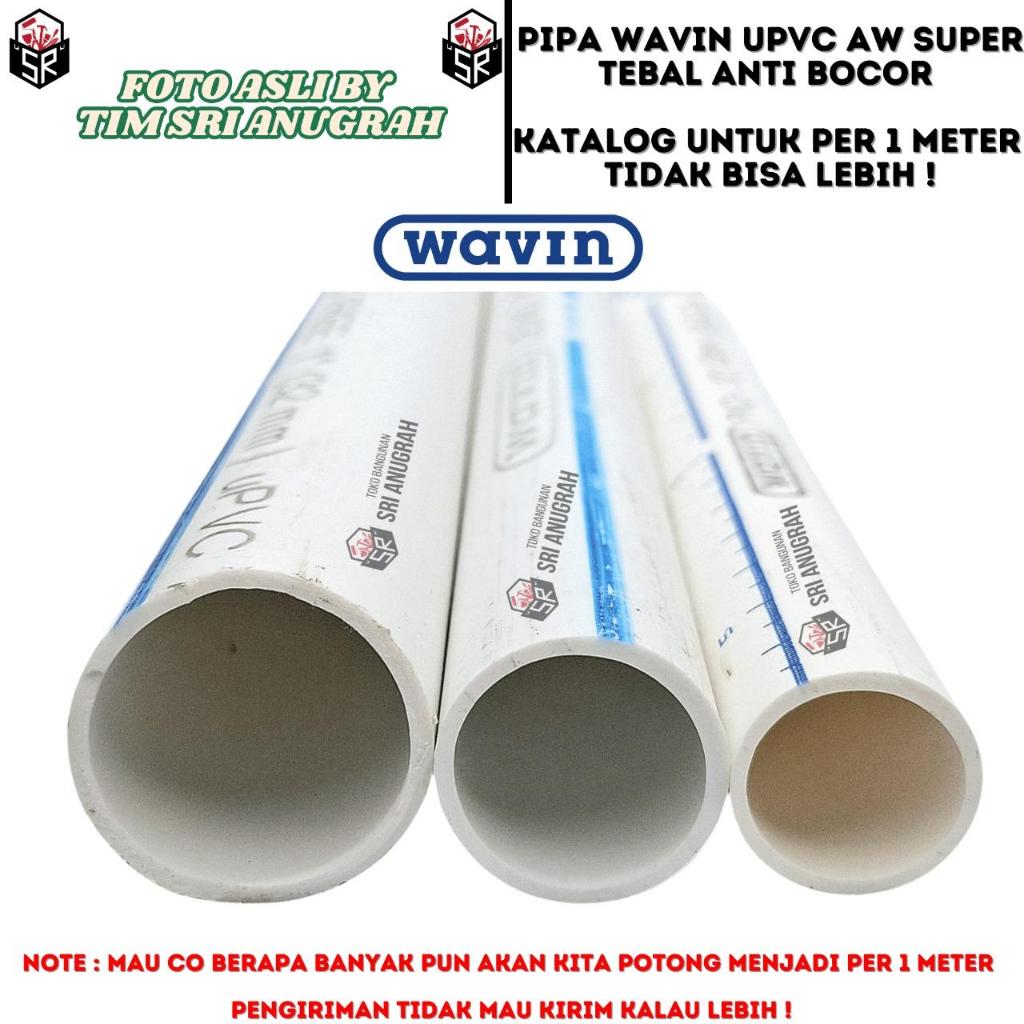 Jual Pipa Air PVC WAVIN AW Berkualitas bagus dan tebal 1/2'' 3/4'' 1 ...