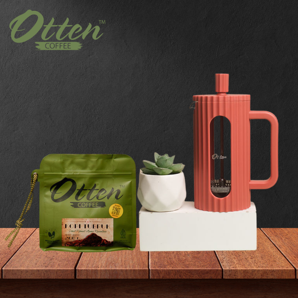 Jual Otten Kopi Tubruk Blend Legendaris 200gr + Kaia French Press 350ml ...