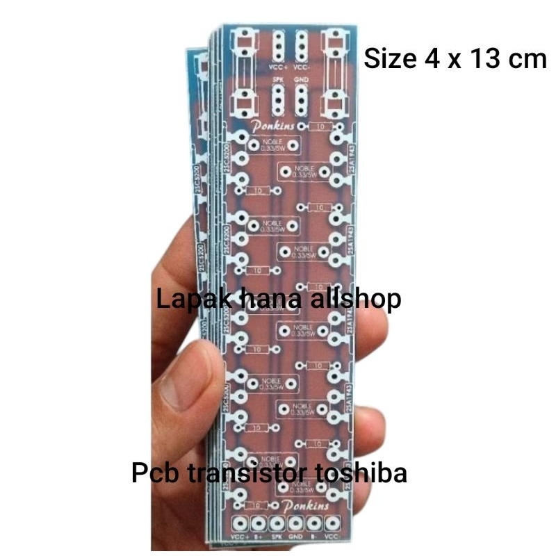 Jual Pcb transistor final toshiba 3 set 4 set 5 set bahan fiber fr 4 ...
