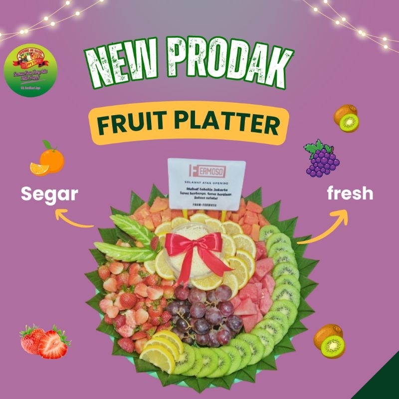 Jual Fruit Platter/Tampah Buah Segar/Salad Buah | Shopee Indonesia