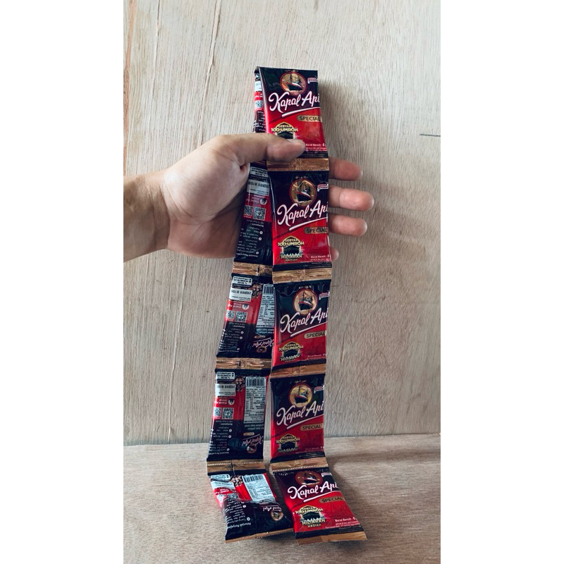 Jual Kopi Kapal Api Mini kemasan sachet tanpa gula 1 renteng isi 10 pcs ...