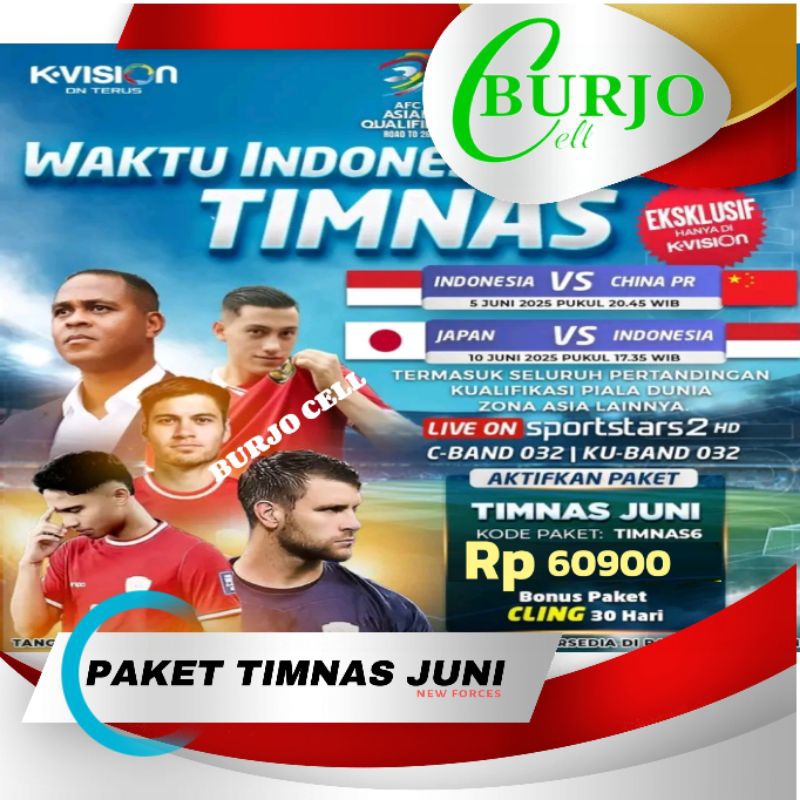 Jual Paket Timnas Indonesia piala dunia K-Vision Nexparabola | Shopee ...