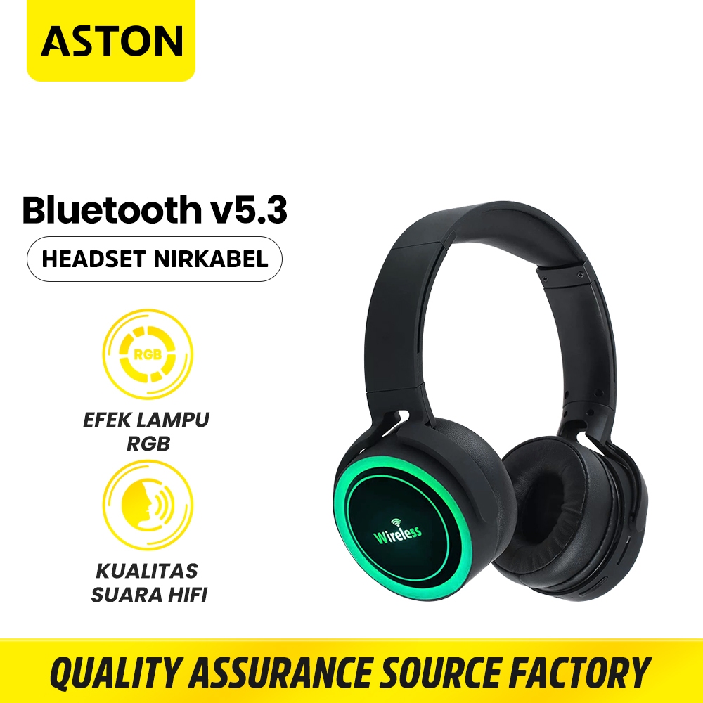 Jual KIVEE Headphone Wireless Bluetooth 5.3 Headset Music Gaming HIFI ...